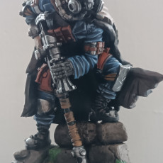 3D Printable (0111) Male ranger hunter post - apocalyptic sci-fi sniper ...