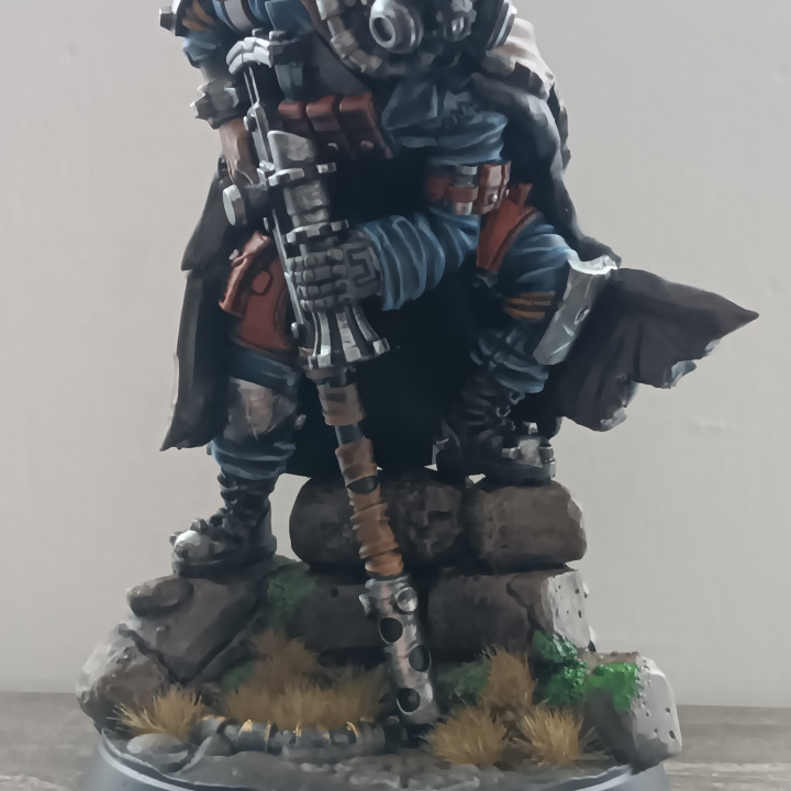 3D Print of (0111) Male ranger hunter post - apocalyptic sci-fi sniper ...