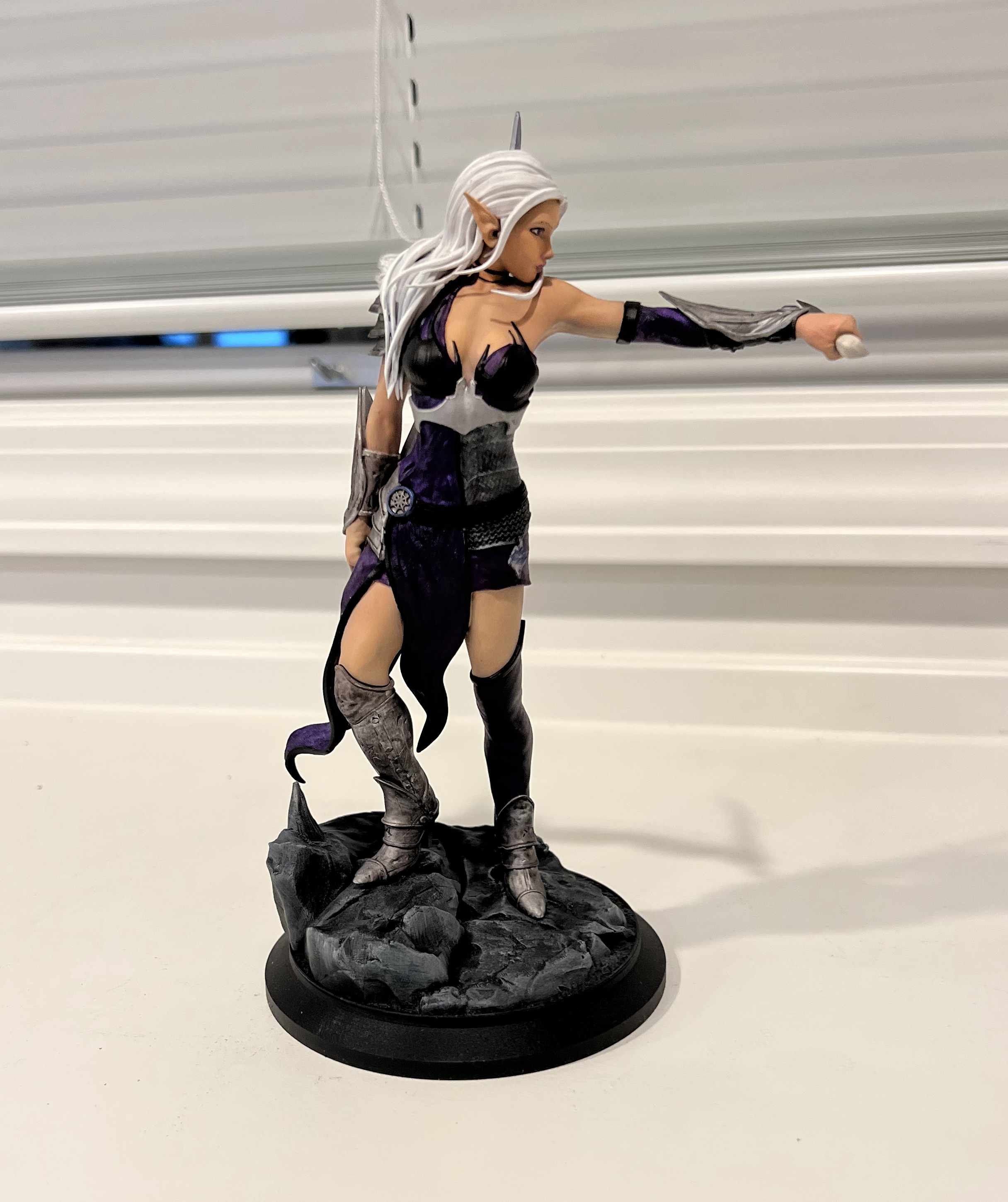 3D Printable Naerth - 75mm and 170mm figure + Bust by Crab Miniatures