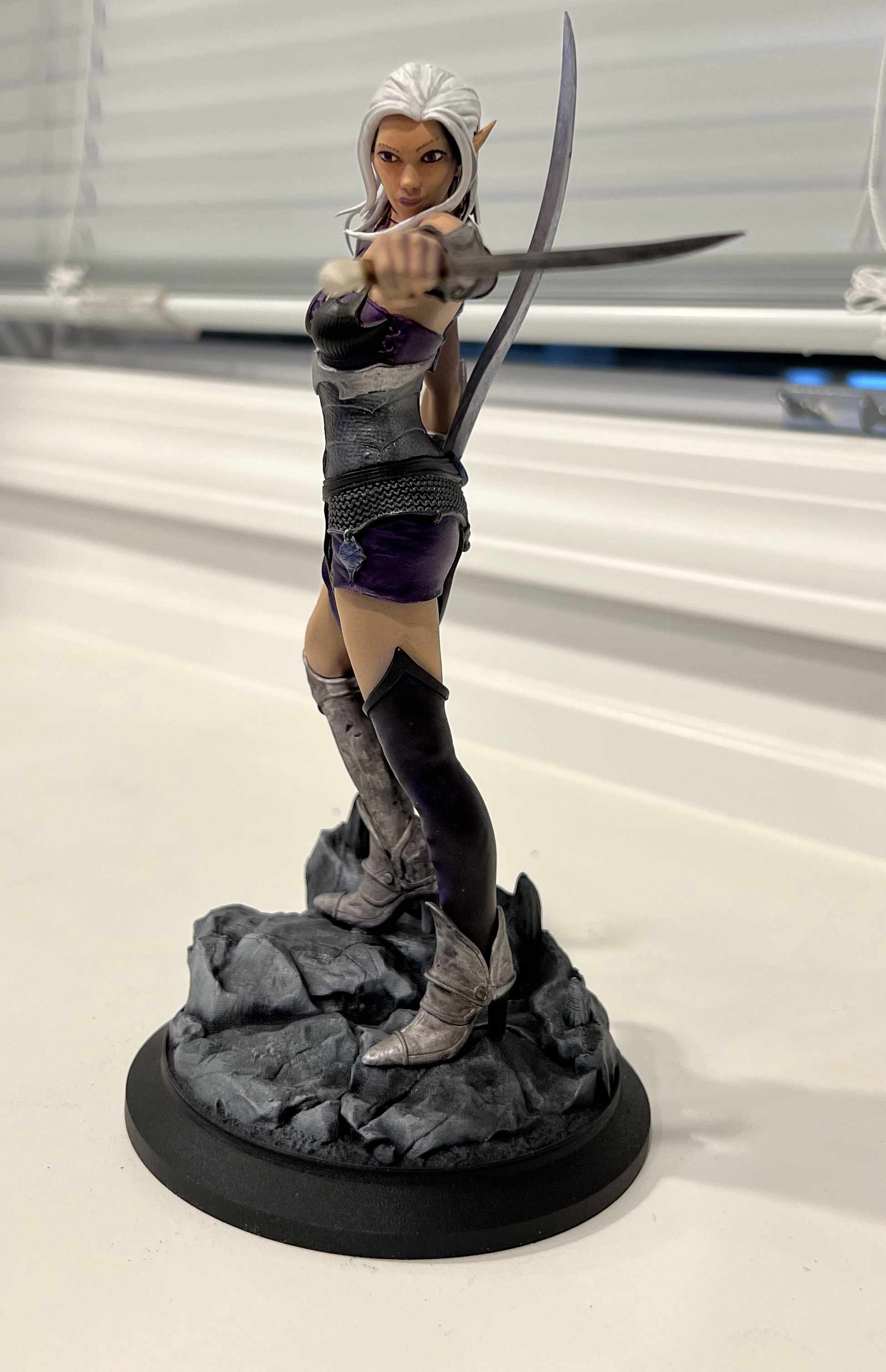 3D Printable Naerth - 75mm and 170mm figure + Bust by Crab Miniatures