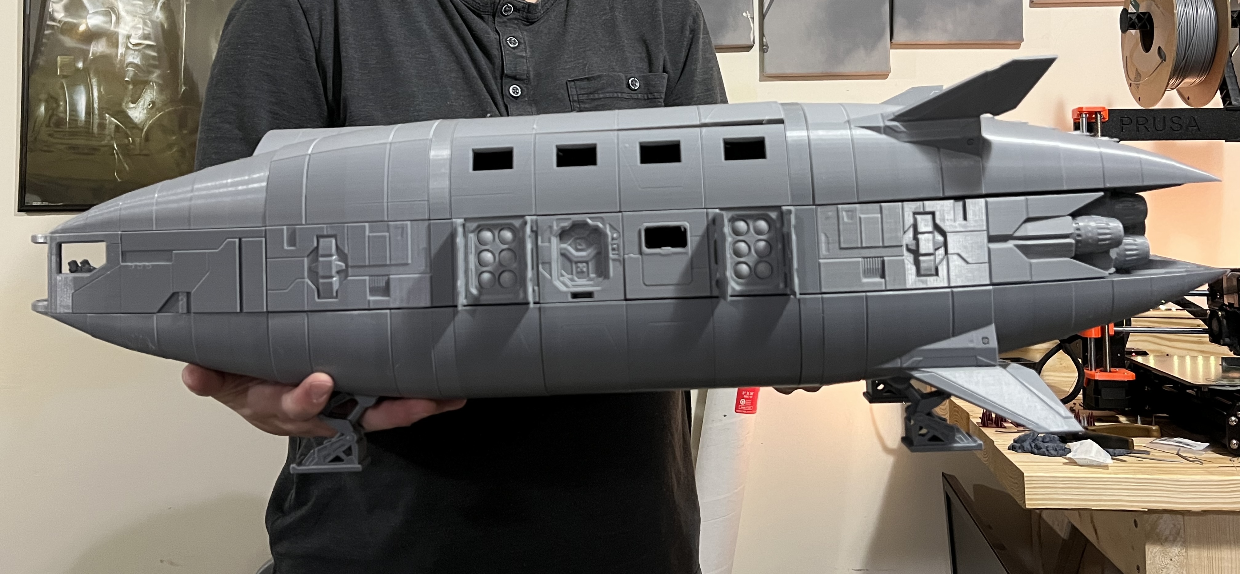 3D Printable Odyssey 28mm Science and Survey Starship by 2nd Dynasty