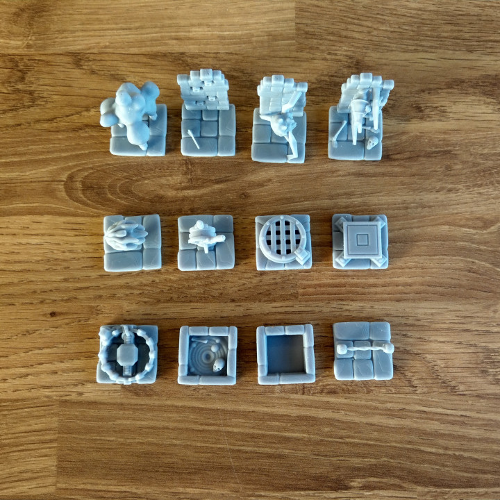 3D Printable Traps for use with DnD / TTRPG / HeroQuest Board Game etc ...