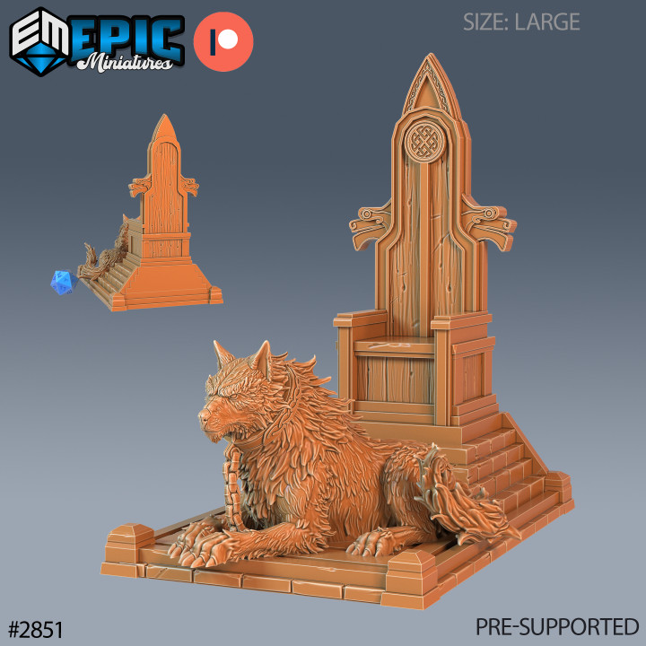 3D Printable Fenrir Wolf Set / Arctic Predator / Wild Animal / Forest ...
