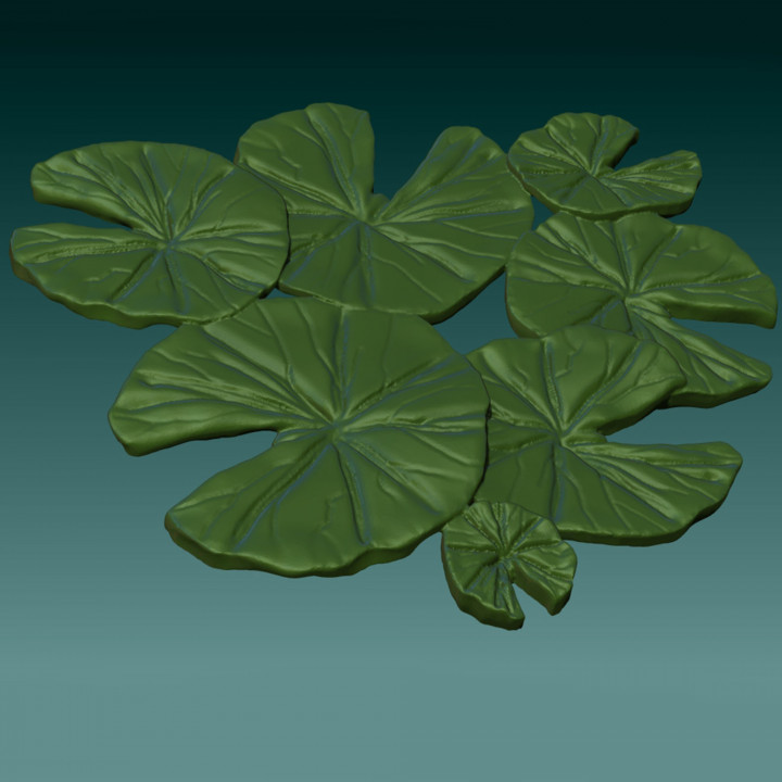 3D Printable Lilly Pads by Dark-Platypus Studio