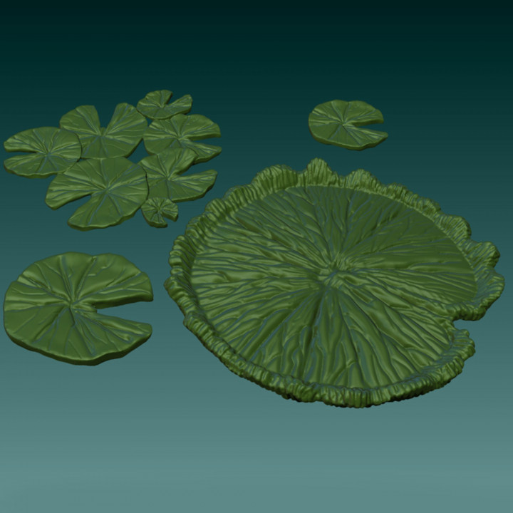 3D Printable Lilly Pads by Dark-Platypus Studio