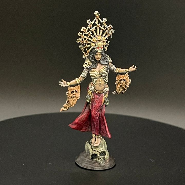 3D Print of Necromancer Queen diorama by Syvart