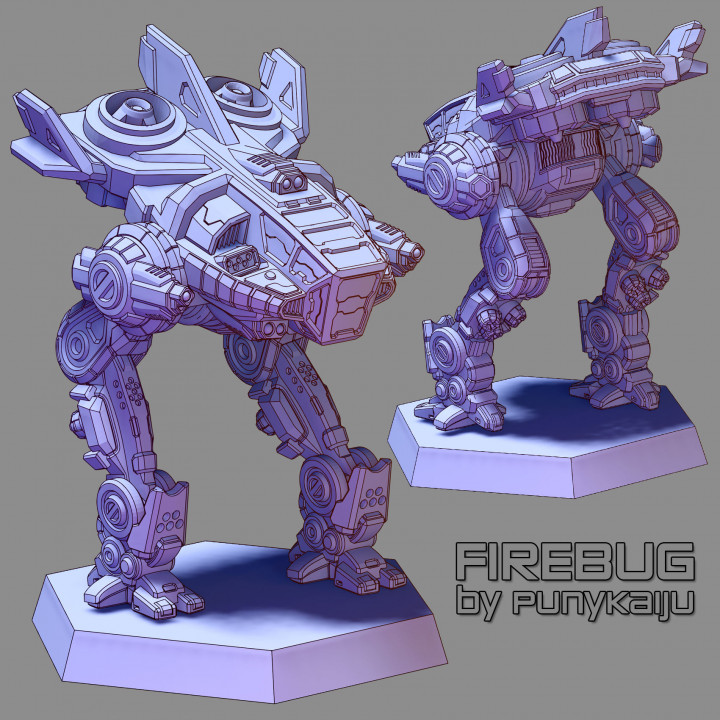 3D Printable Firebug (Pose1) - by PunyKaiju by Brice "PunyKaiju"
