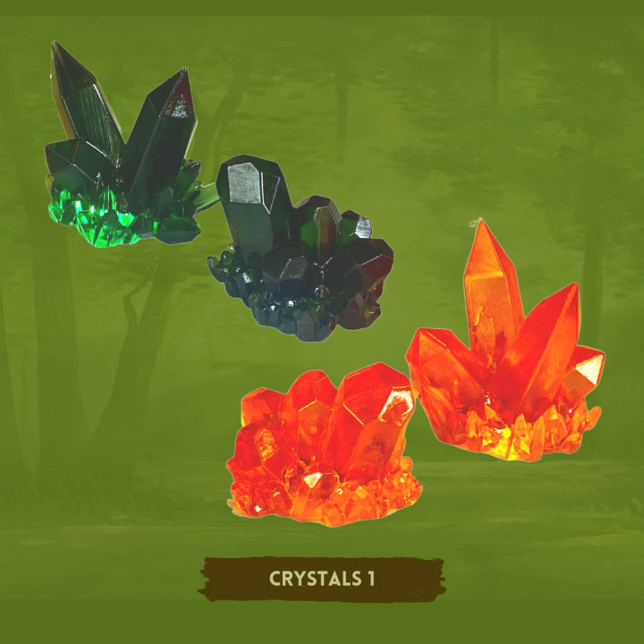 3D Printable Crystals Set 1 by MiniaturesCraze