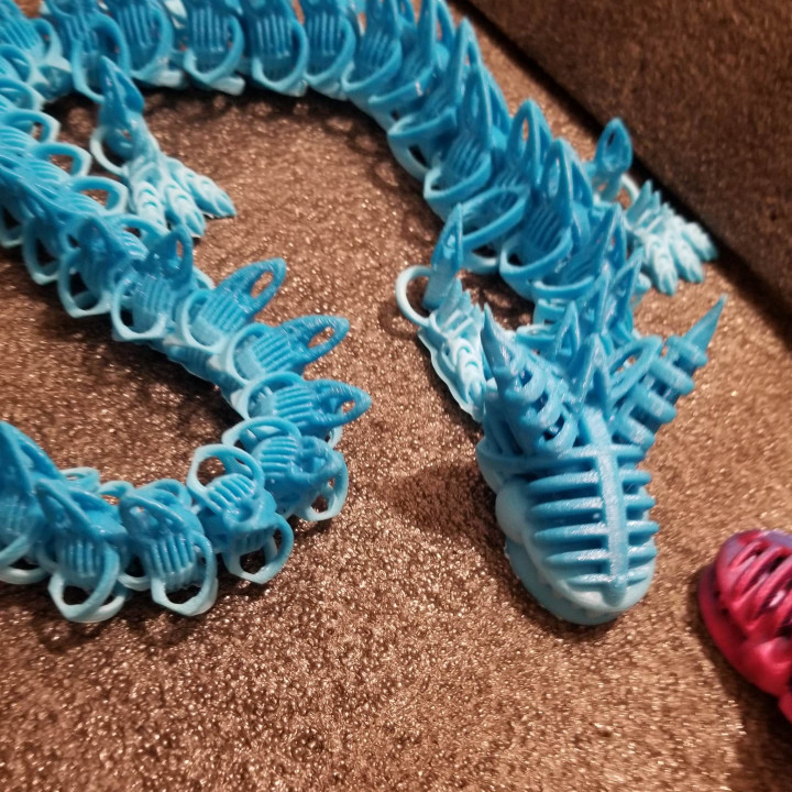 3D Printable Shakaworld3D Horned Rib Dragon by Shakaworld3D