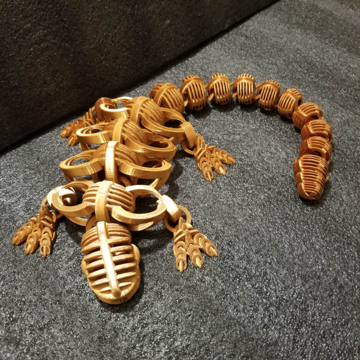 3D Printable Armadillo Dragon Lizard by Shakaworld3D