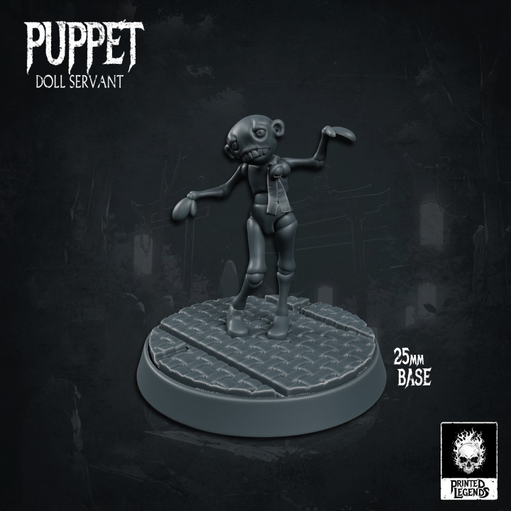3D Printable Puppets x6 (25mm Bases) by Printed Legends