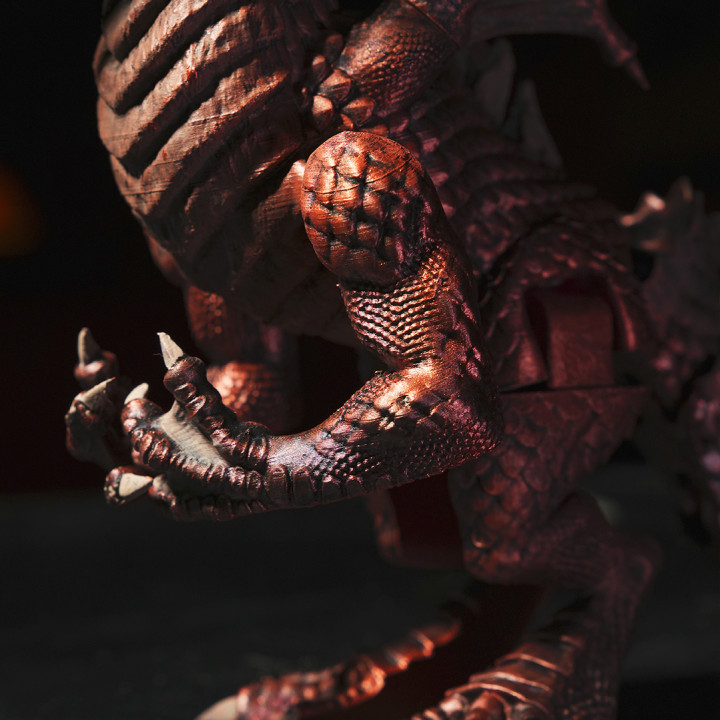 3D Printable Epic Articulated Dragon by Stlflix