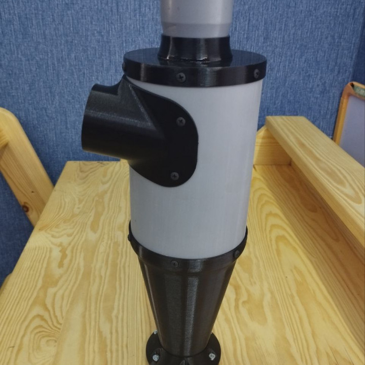 3D Printable Cyclone dust collector by Sergei Grigorenko
