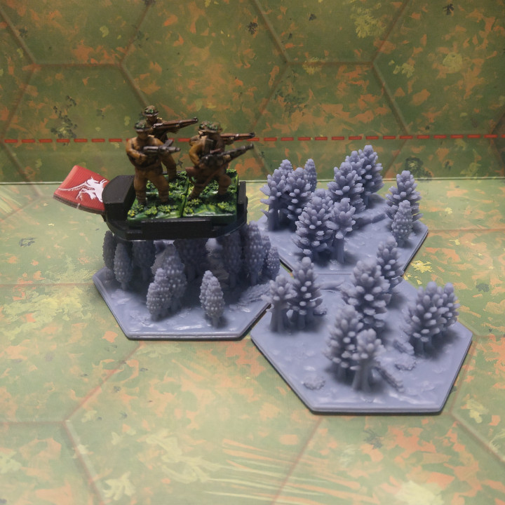 3D Printable Scenery Forest by Andy at MeepleForge