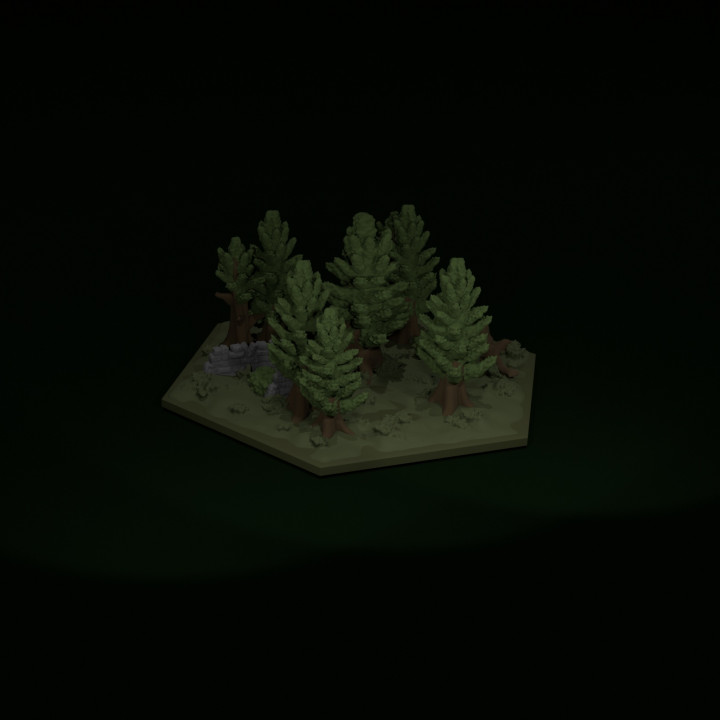 3d Printable Scenery Forest By Andy At Meepleforge