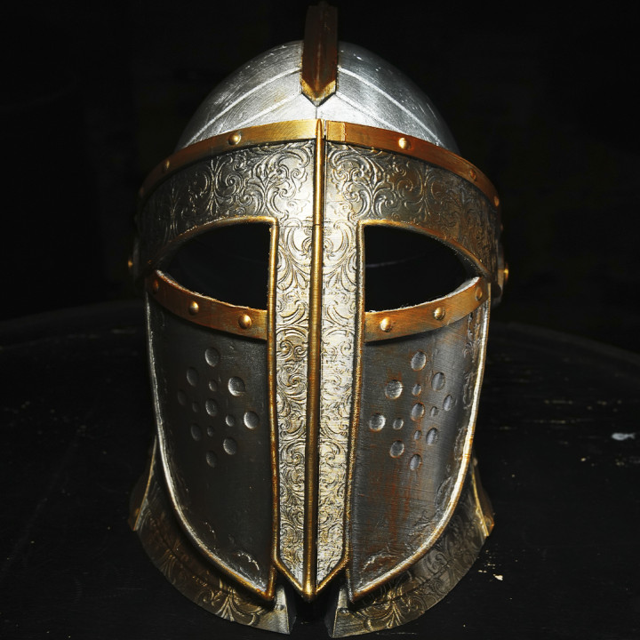 3D Printable 3D-Printed Knight Helmet by Stlflix