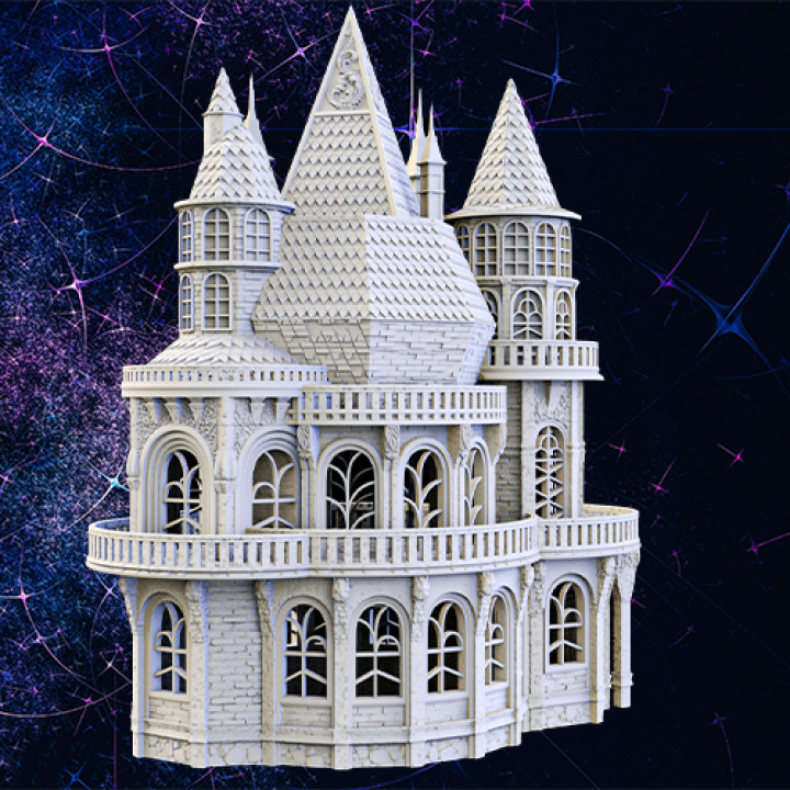 3D Printable Fantasy Castle 3 by Tabletop Terrain