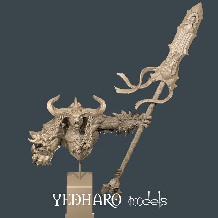 3D Printable Greater Demon Bust by Yedharo Models SL