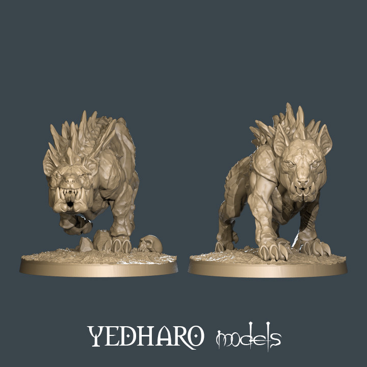 3D Printable Hellhounds by Yedharo Models SL
