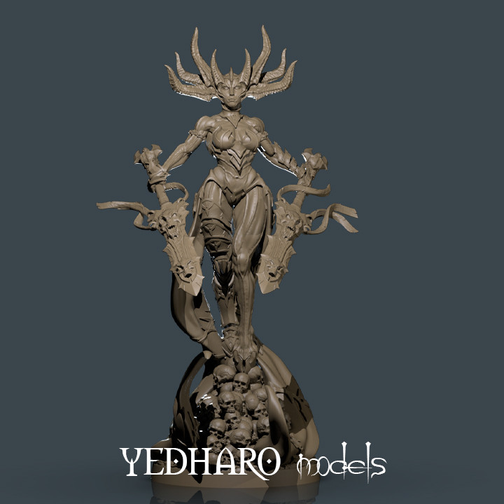 3D Printable Demon Queen Scale 70mm by Yedharo Models SL