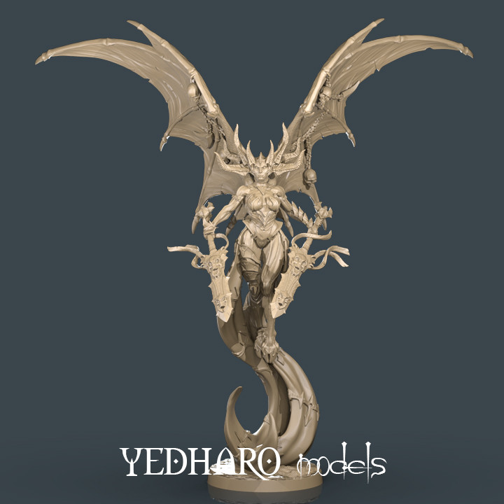 3D Printable Demon Queen Scale 30mm by Yedharo Models SL