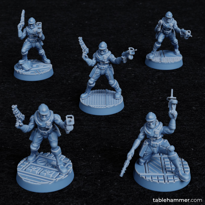 3D Printable Combineers Ranged - human engineers ranged (Accell Union ...