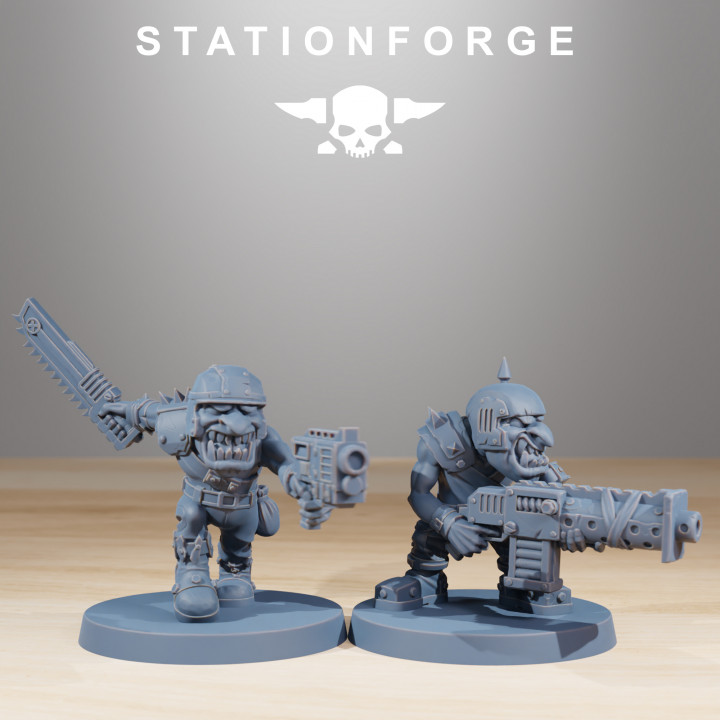 3D Printable Gobs Infantry by Station Forge