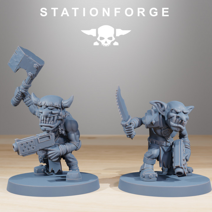 3D Printable Gobs Infantry by Station Forge