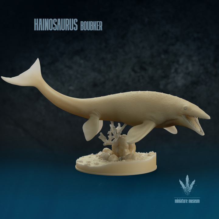 3D Printable Hainosaurus boubker : The Giant Mosasaur by Miniature Museum