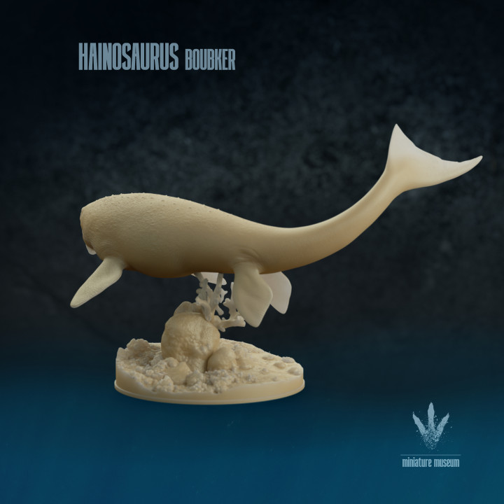 3D Printable Hainosaurus boubker : The Giant Mosasaur by Miniature Museum