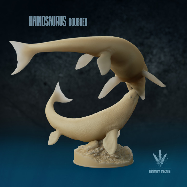 3D Printable Hainosaurus boubker : Fighting Giants by Miniature Museum