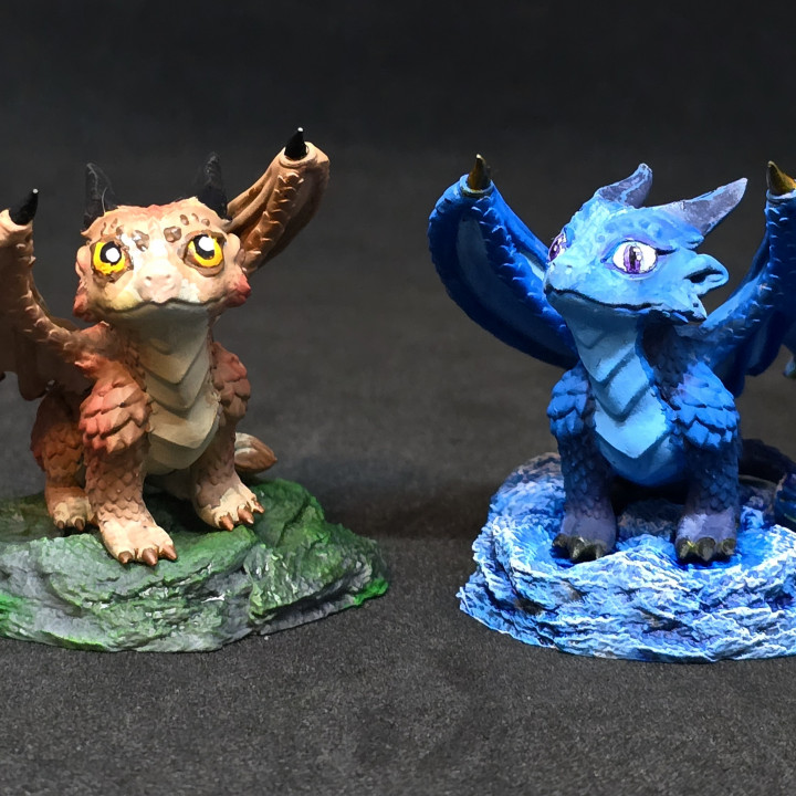 3D Print of Kaida the Little Dragon [presupported] by Zulvok