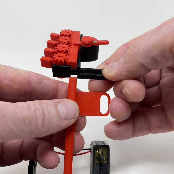 3D Printable Marblevator, Paddle Lift. by Greg Zumwalt