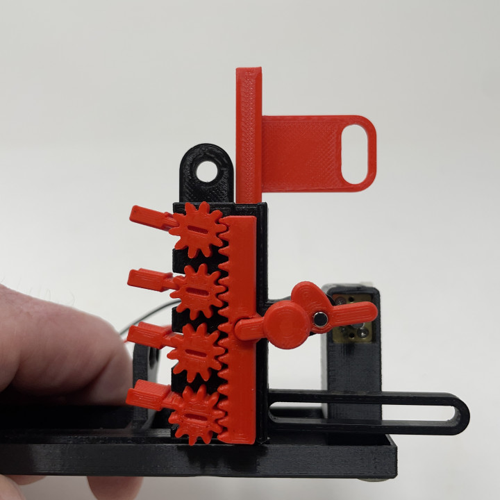 3D Printable Marblevator, Paddle Lift. by Greg Zumwalt