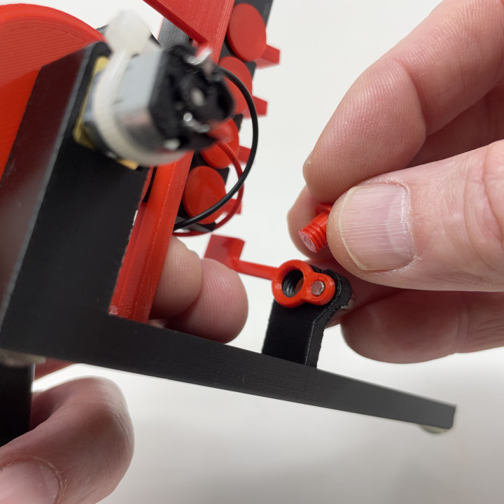 3D Printable Marblevator, Paddle Lift. by Greg Zumwalt