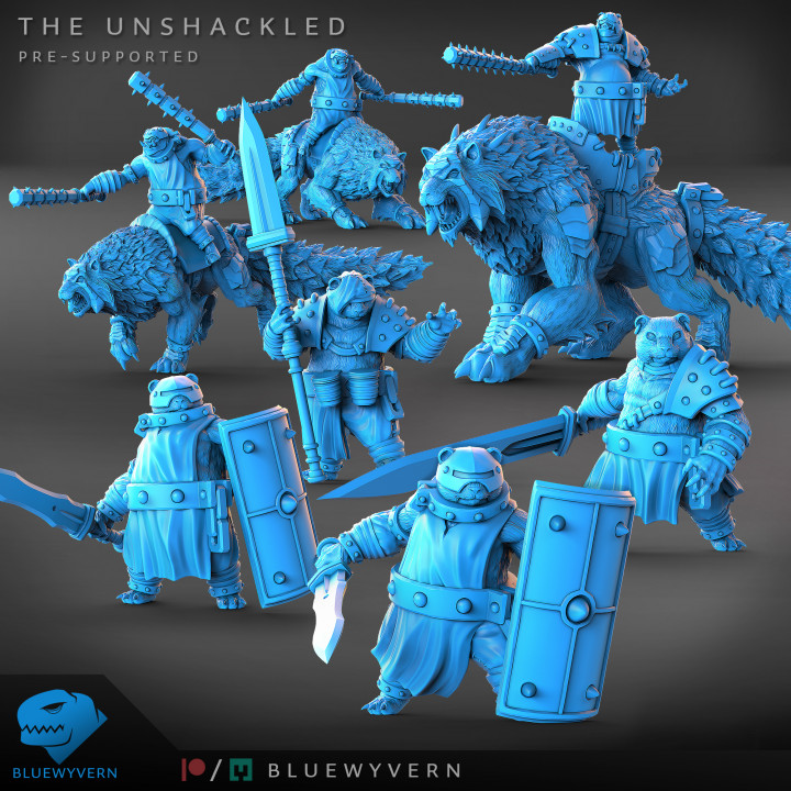 3D Printable The Unshackled - Complete Set A by BlueWyvern