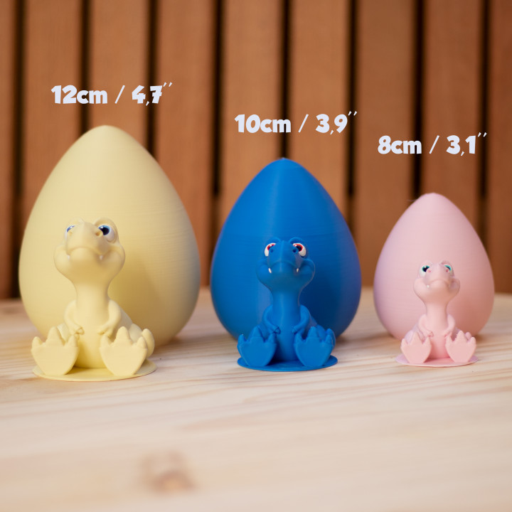 3D Printable SURPRISE EGG (T-REX BABY) by Rogi Studios