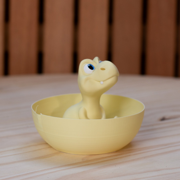 3D Printable SURPRISE EGG (T-REX BABY) by Rogi Studios
