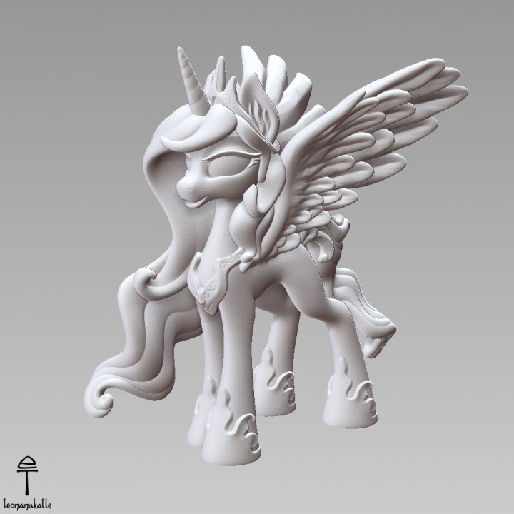 3D Printable Princess Celestia My Little Pony by