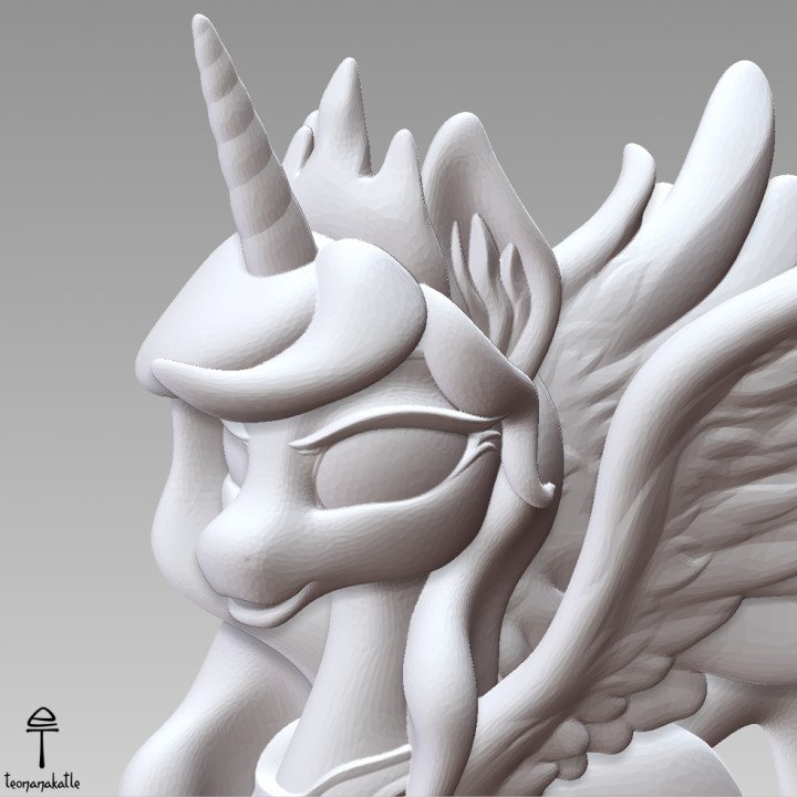 3D Printable Princess Luna My Little Pony by