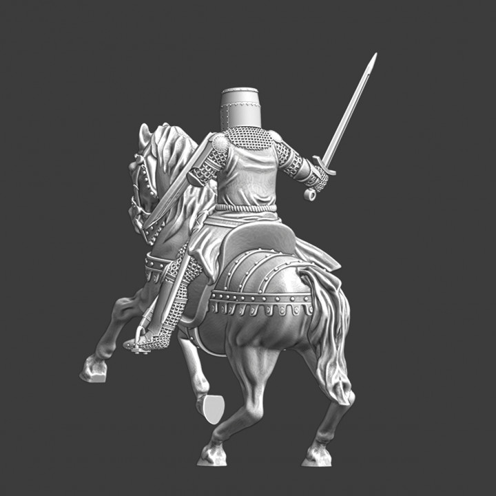 3D Printable Medieval English Knight - Mounted by Northern Crusades ...