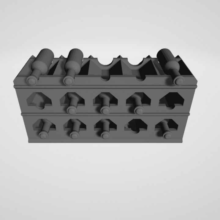 3D Printable Wine rack - Supportless by Balázs Patonai