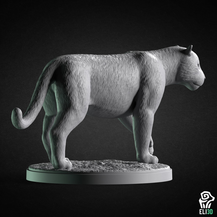 3D Printable Panther - Animal by ELI 3D