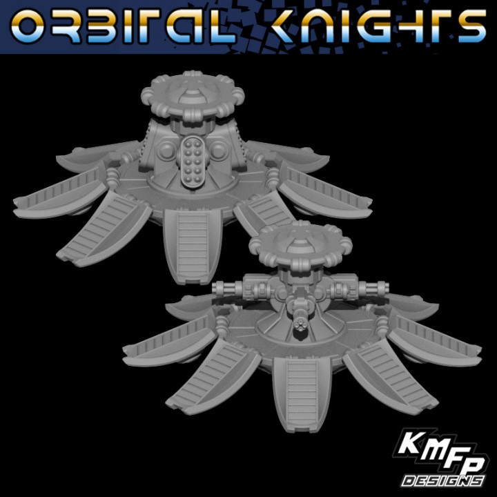 3D Printable Orbital Knight - KitV8 - Orbital Drop Craft V2 (6-8mm) by KMFP Designs