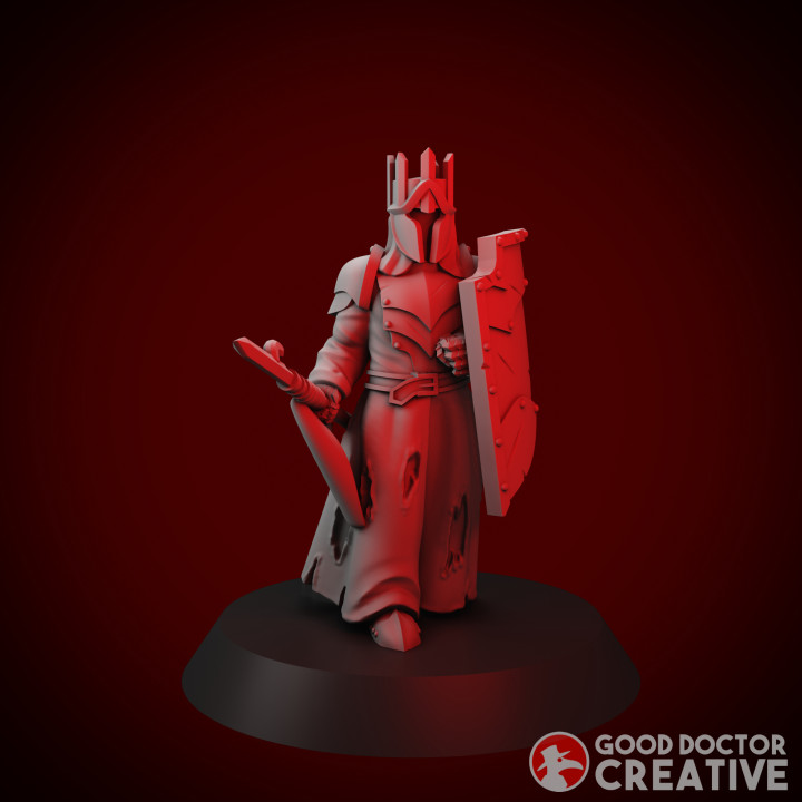 3D Printable Dark Wraith Knights - On Foot by Good Doctor Creative