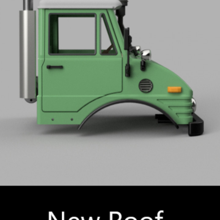 3D Printable Crawler Bog 406 Cab (UNIMOG 406 replica) - 1/10 RC body by ...