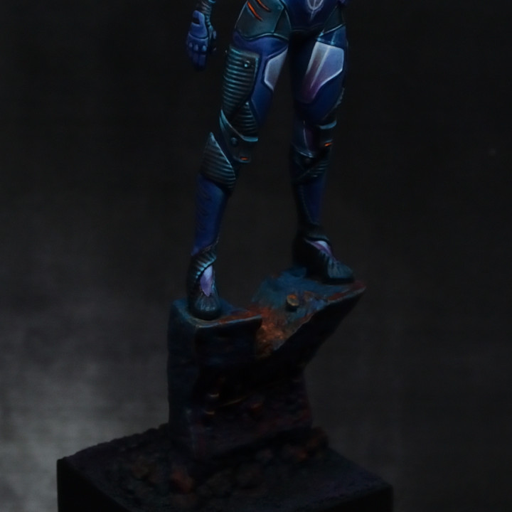 3D Printable Cyber Belles - Blue Belle by Ouroboros Miniatures