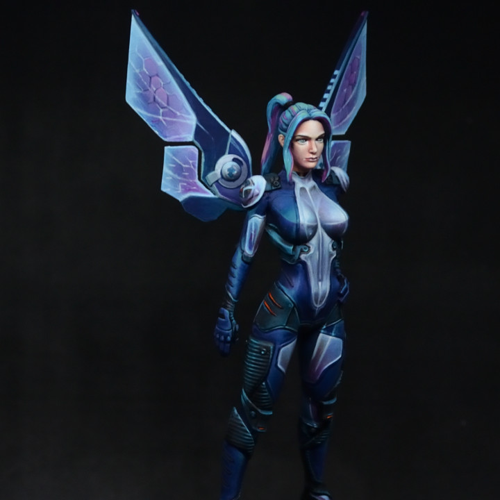 3D Printable Cyber Belles - Trinity pack by Ouroboros Miniatures