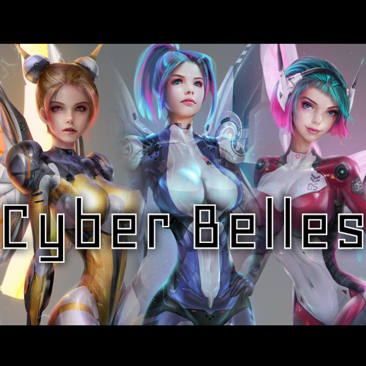 3D Printable Cyber Belles - Trinity pack by Ouroboros Miniatures