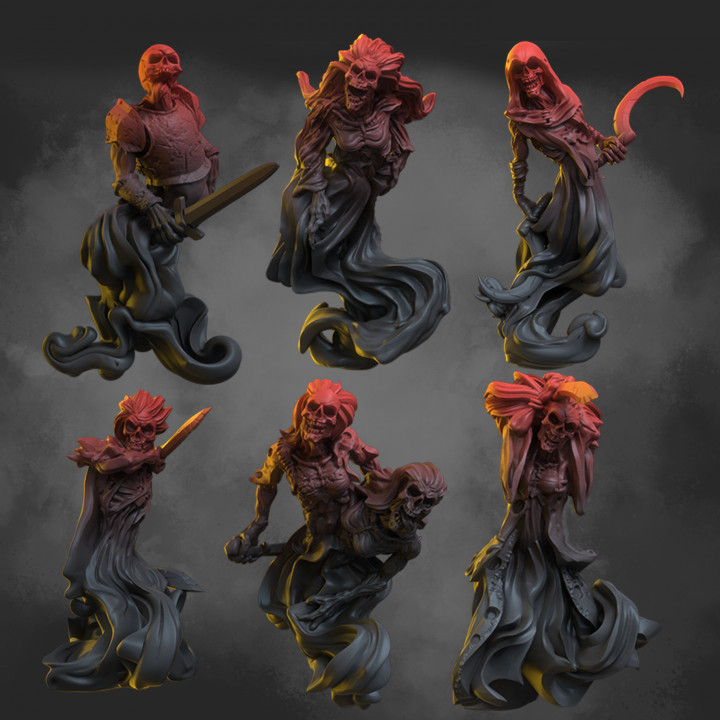 3D Printable Wraiths Pack by Sculptorium of Madness